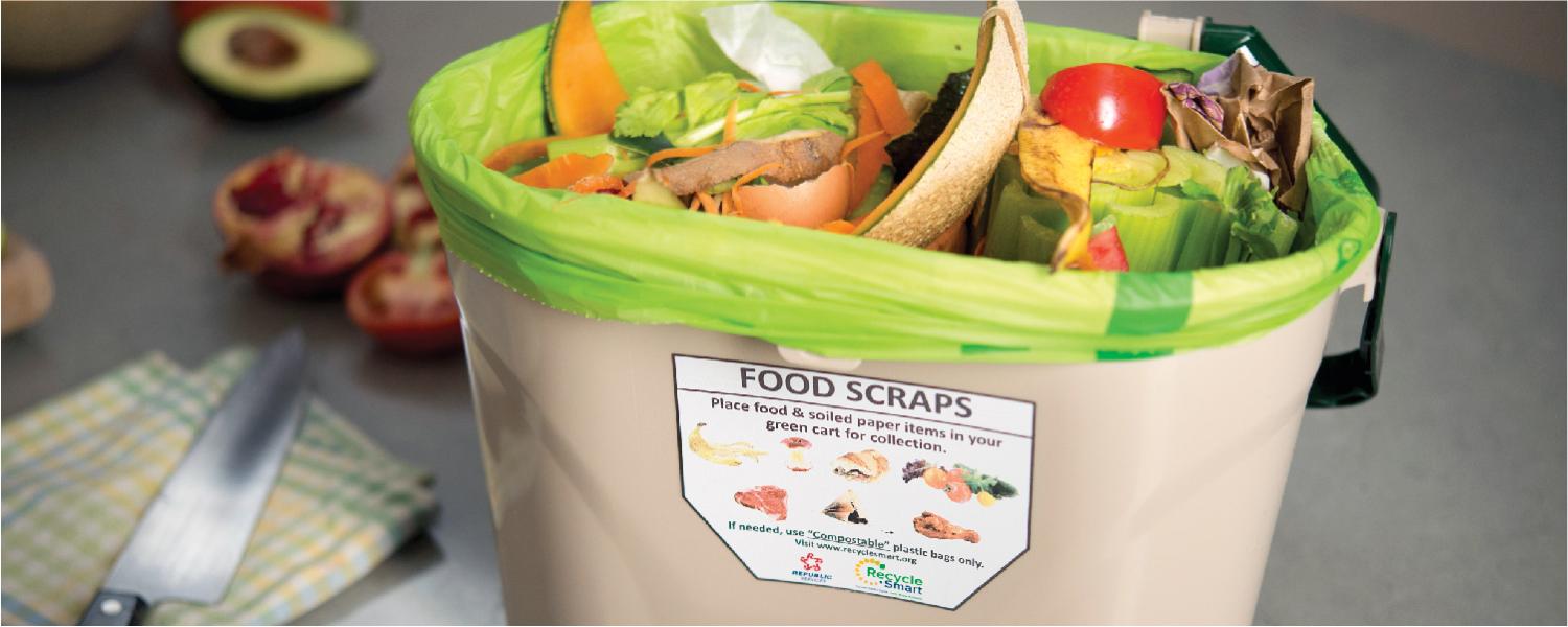 Apartment and Condos: Green Organics Cart - RecycleSmart